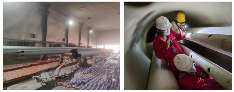 Leakage Prevention for Open Drain Caisson | Corrocoat